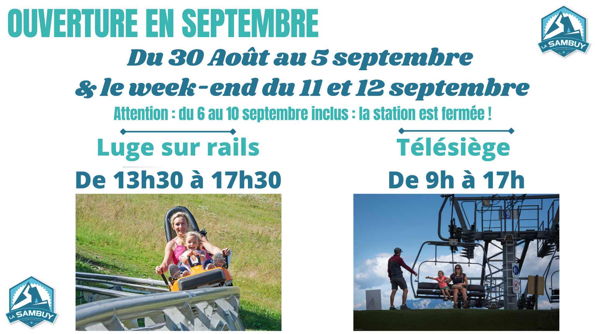 OUVERTURE EN SEPTEMBRE OUVERTURE EN SEPTEMBRE